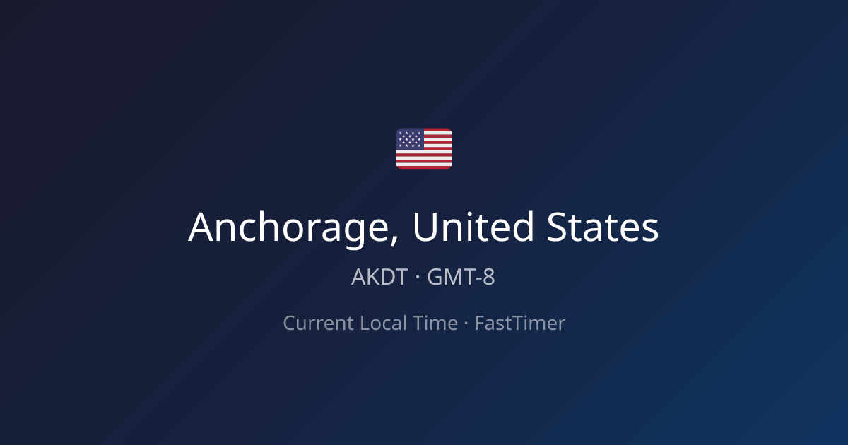 Current Time in Anchorage, United States – Live Clock | FastTimer